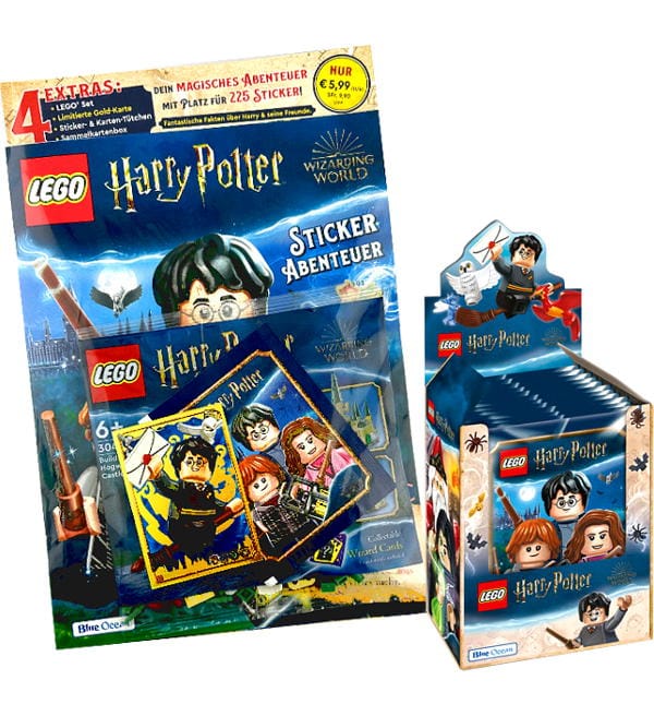 LEGO Harry Potter Sticker + Cards - Starter-Pack + Display mit 36 Tüten ...