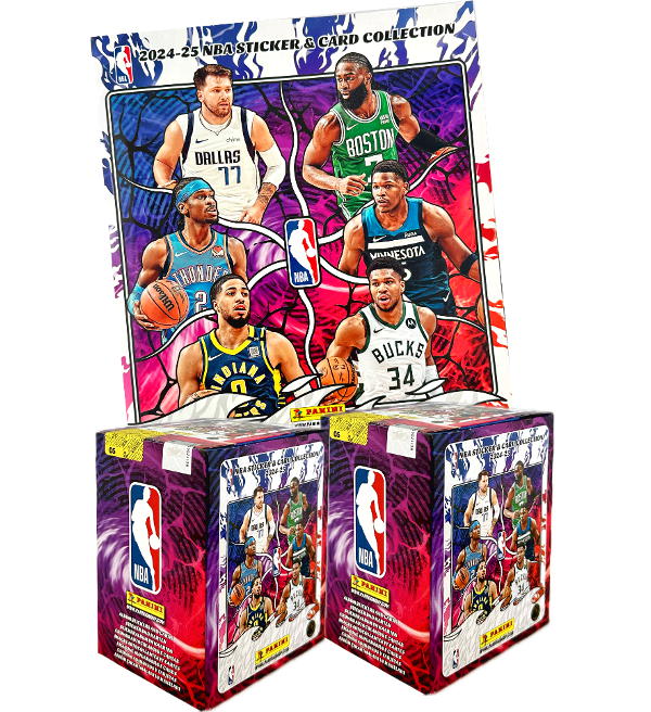Panini NBA 2024-25 Sticker & Cards - Album + 2 Displays (=100 Tüten ...